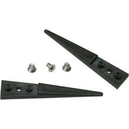 Ideal Tek Ersatzpinzettenspitzen, Satz mit 2 Spitzen ESD Kohlefaserverst&auml;rktes PEEK Flach / Rund / Gerade 40mm Paar (2 St&uuml;ck) - A2ACP