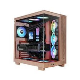 Thermaltake View 380 XL TG ARGB , Tower-Geh&auml;use hellbraun, Tempered Glass x 2