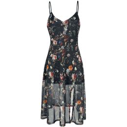 Jawbreaker Night Garden Print Midi Dress Mittellanges Kleid multicolor in XS DRA 9562