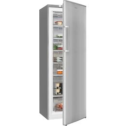 Exquisit Gefrierschrank "GS280-HE-040D", Energieeffizienz: D (A-G), silber (edelstahl), B:60cm H:171cm T:59cm, Gefrierschränke, 242 Liter Nutzinhalt, Display, Schnellgefrieren