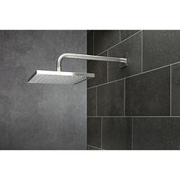 Herzbach Living Spa iX square Wandarm 17.960350.2.09 350 mm, für Regenbrause, Rosette 70x70mm, Edelstahl gebürstet