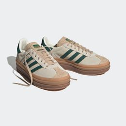 Sneaker adidas originals "GAZELLE BOLD", Gr. 36, beige (cweiß, cgrün, magbei), Leder, Schuhe Retrosneaker
