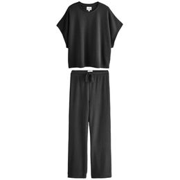 next Pyjama Damen Gr&ouml;&szlig;e M schwarz Winterkleid