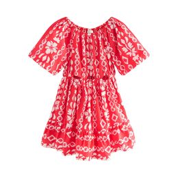 next Kleid M&auml;dchen Gr&ouml;&szlig;e 158 rot / wei&szlig;