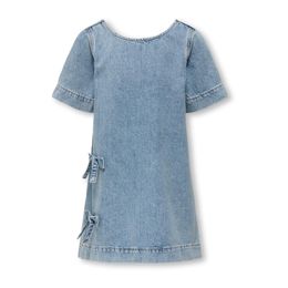Only Girls Kleid 'KOGGIGI BOW' M&auml;dchen Gr&ouml;&szlig;e 164 blue denim