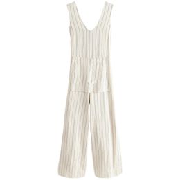 next Jumpsuit Damen Gr&ouml;&szlig;e XXL gelbmeliert / schwarzmeliert / naturwei&szlig;