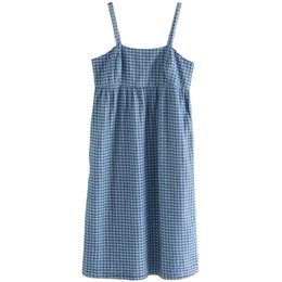 next Sommerkleid Damen Gr&ouml;&szlig;e 40 hellblau / dunkelblau