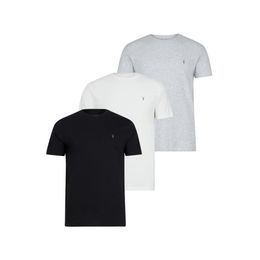Allsaints T-Shirt 'TONIC' Herren Gr&ouml;&szlig;e XS graumeliert / schwarz / wei&szlig;
