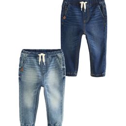 next Jeans Jungen Gr&ouml;&szlig;e 98 blue denim / braun / wei&szlig;