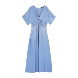 Lola Casademunt Maxikleid Damen Gr&ouml;&szlig;e 34 blau Winterkleid