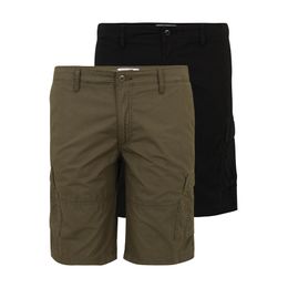 Jack & Jones Plus Jack & Jones Plus Shorts 'JPSTCOLE MATEO' Herren Gr&ouml;&szlig;e 48 oliv / schwarz