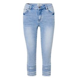 Koroshi Jeans Damen Gr&ouml;&szlig;e 36 blue denim / hellgrau