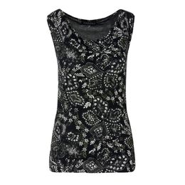 Koroshi Top Damen Gr&ouml;&szlig;e S oliv / schwarz / wei&szlig;