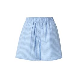 WEEKDAY Shorts 'Jess' Damen Gr&ouml;&szlig;e 36 blau / wei&szlig;