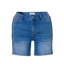 Koroshi Shorts Damen Gr&ouml;&szlig;e 44 blue denim / grau / schwarz