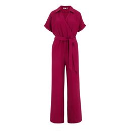 WE Fashion Jumpsuit Damen Gr&ouml;&szlig;e XS rot / dunkelrot