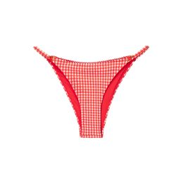 Bershka Bikinihose Damen Gr&ouml;&szlig;e XS rot / wei&szlig;
