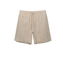 Pull&Bear Pull&bear Shorts Herren Gr&ouml;&szlig;e 35/36 hellbeige / wei&szlig;