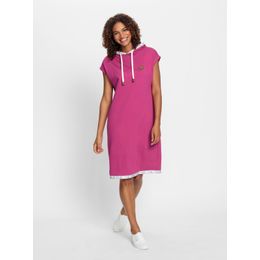 WITT Damen Jerseykleid im Baumwoll-Mix, magenta, Gr&ouml;&szlig;e 40
