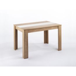 ByLiving Esstisch NORI, Breite 140 cm, Artisan Eiche (Eiche-Optik)/schwarz