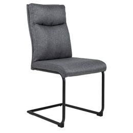 Riess Ambiente riess-ambiente Stuhl COMFORT - grau mit Komfortgriff Moderner Freischwinger
