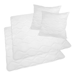 NYVI Bettdeckenset DreamScience Comfort 135x200 cm - 4-teilig - 2x Bettdecke 135x200 cm + 2x Kopfkissen 80x80 cm