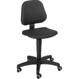 bimos Arbeitsdrehstuhl 9653, Integralschaum, Rollen, schwarz