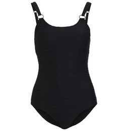 Gina Benotti Damen Shape-Badeanzug mit Streifenstruktur