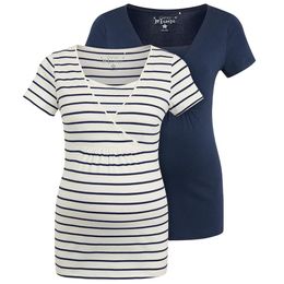 Gina 2 Damen Umstands-T-Shirts mit Stillfunktion