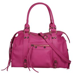 FORTY° FORTY° Shopper echt Leder, Made in Italy pink