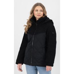 LPO Steppjacke »XAVIA WMN« hochgeschlossener Kragen mit Sherpa-Fleece black 34 (XS) 34 (XS) Edle 2-farbene Steppjacke mit regulierbarer Kapuze