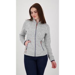 DEPROC Active Strickfleecejacke »KIRKVALE X WOMEN« auch in Großen Größen erhältlich hellgrau 40 (M) 40 (M) Leichte Damen Basic Fleecejacke mit...
