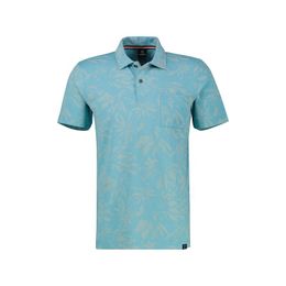 Lerros Poloshirt &raquo;Poloshirt mit Stretchanteil in &Uuml;bergr&ouml;&szlig;en&laquo; COASTAL BLUE 4XL 4XL Florales Design mit Brusttasche