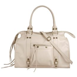 FORTY° FORTY° Shopper echt Leder, Made in Italy beige