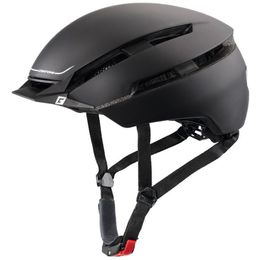 Cratoni Fahrradhelm &raquo;City C-Loom&laquo; schwarz/wei&szlig; gummiert