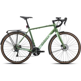 GHOST Fitnessbike »Road Rage EQ AL« 18 Gang Shimano Sora RD-R3000 Schaltwerk Kettenschaltung für Damen und Herren, Kettenschaltung khaki-lindgrün