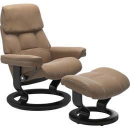 Relaxsessel stressless "Ruby", braun (braun paloma), B:88cm H:99cm T:77cm, Leder BATICK: Batick ist ein leicht korrigiertes, durchgef&auml;rbtes und genarbtes M&ouml;belleder, bei dem die meisten Unebenheiten und Spuren in der Regel entfernt wurden. Batick wird mitunter doppelt&ouml;nig gef&auml;rbt, um der Oberfl&auml;che mehr Lebendigkeit zu verleihen. Dank einer sch&uuml;tzenden Oberfl&auml;chenbehandlung lassen sich die meisten