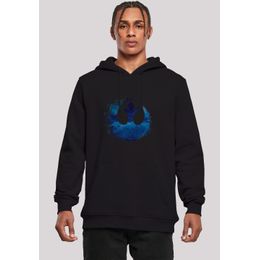 Sweatshirt F4NT4STIC "Star Wars Rise Of Skywalker Rebellen Logo Wave", Herren, Gr. XXL, schwarz, Obermaterial: 65% Baumwolle, 35% Polyester, slim fit, ohne B&uuml;ndchen, Sweatshirts Sweatshirt, Print