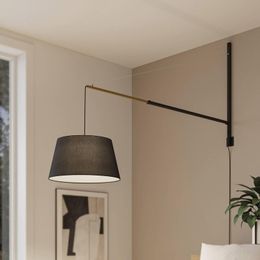 LUCANDE Wandleuchte Beleza, Höhe 150 cm, ausziehbar, Textil