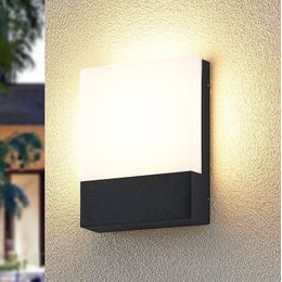 LINDBY Vanira LED-Wandleuchte für außen, eckig