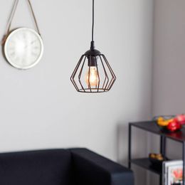 Helam Pendellampe Agat schwarz, einflammig