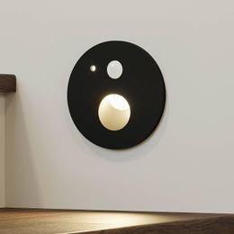 ARCCHIO Neru LED-Einbaulampe, Sensor, rund schwarz