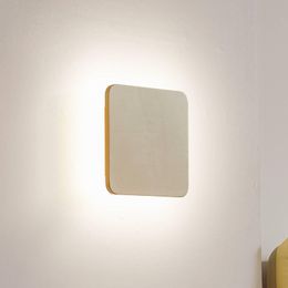 LUCANDE LED-Wandleuchte Elrik, goldfarben, 22 cm, Metall