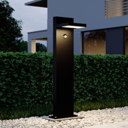 LUCANDE LED-Pollerleuchte Silvan, 65 cm, Sensor, anthrazit