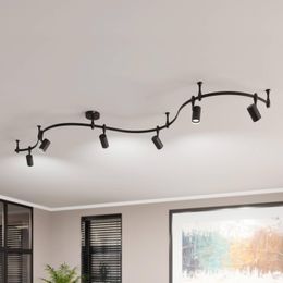 LINDBY Schienensystem Delila, schwarz, flexibel einsetzbar