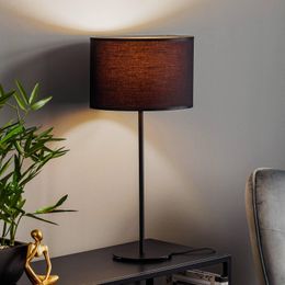 Luminex Tischleuchte Soho, zylindrisch 56cm schwarz/gold