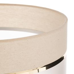Helam Lampenschirm Helen E27 Ø35/Höhe20cm ecru/gold