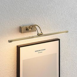 LUCANDE Felena LED-Bilderleuchte, messing antik
