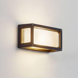 LUCANDE Außenwandlampe Aurelien, anthrazit, 12,5cm, IP54