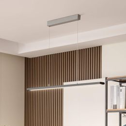 Prios Zyair LED-Büro-Hängeleuchte silber DALI